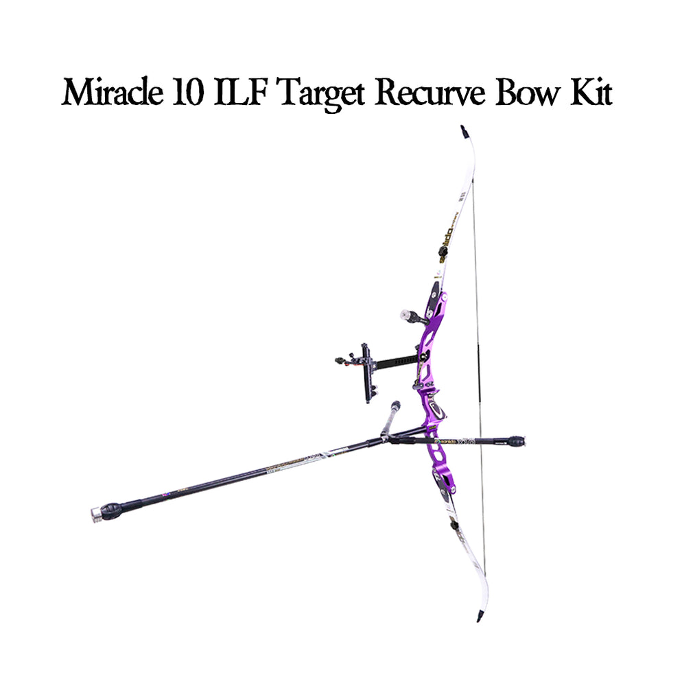 Miracle 10 ILF Target Recurve Bow Kit Purple — ArcheryKart
