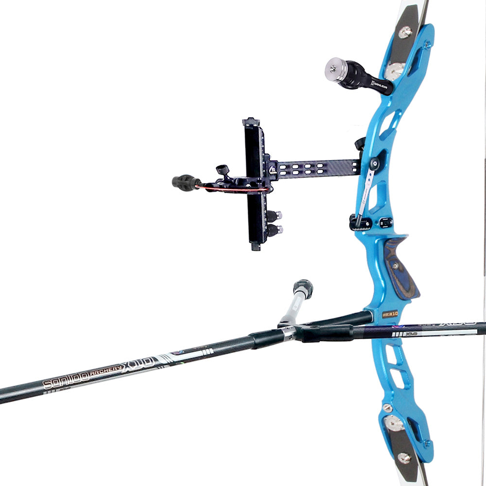 Miracle 10 ILF Target Recurve Bow Kit Lake Blue — ArcheryKart