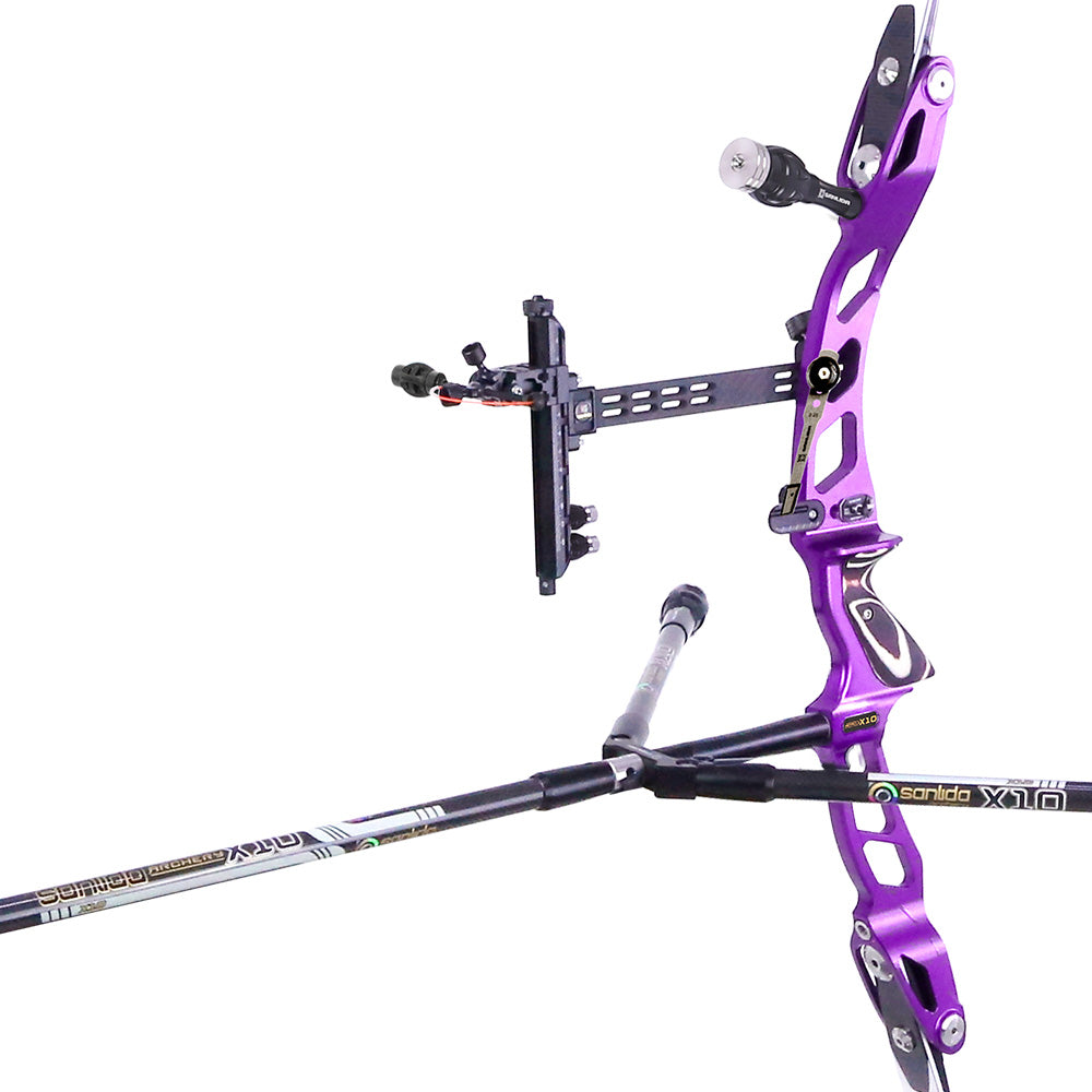 Miracle 10 ILF Target Recurve Bow Kit Purple — ArcheryKart