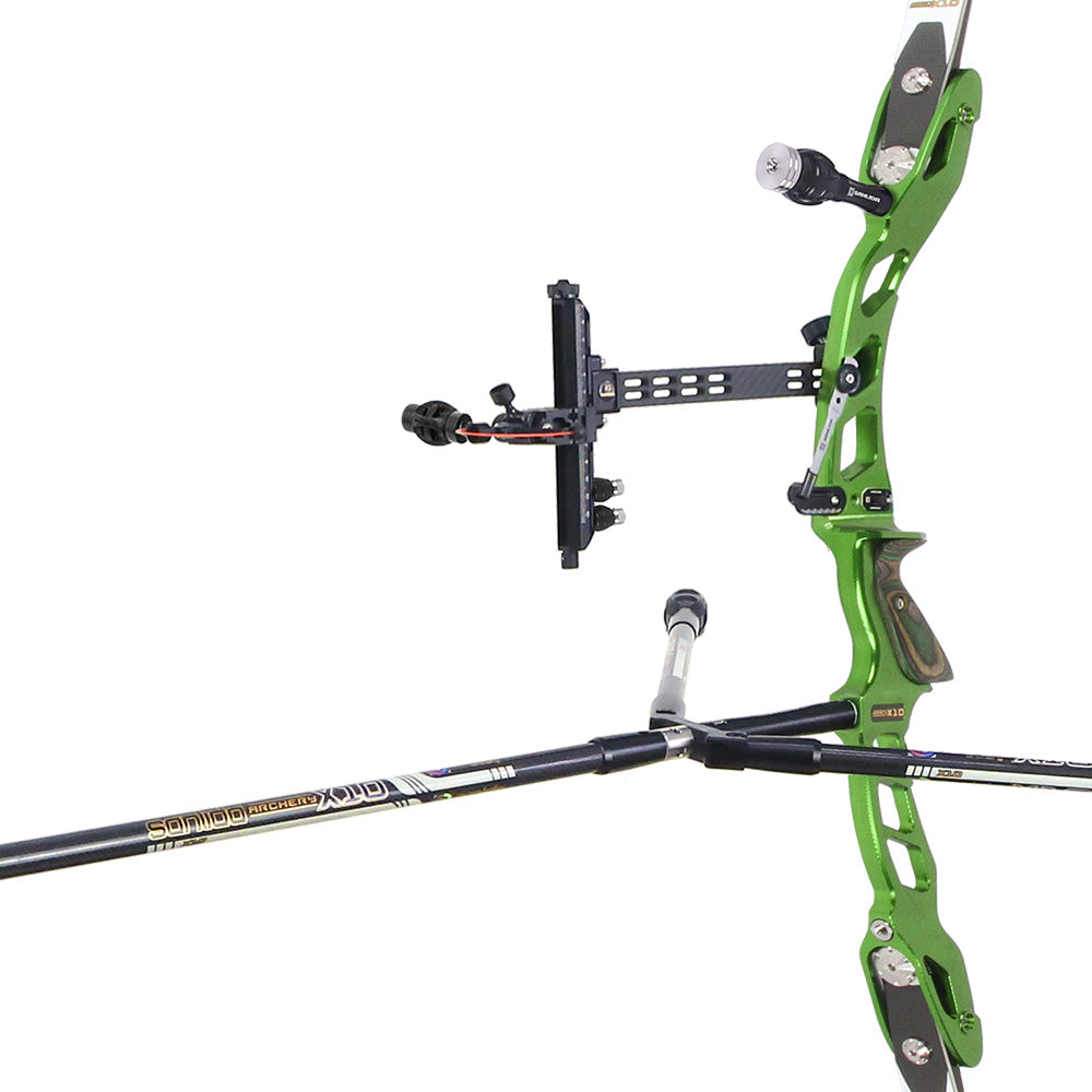 Miracle 10 ILF Target Recurve Bow Kit Green — ArcheryKart